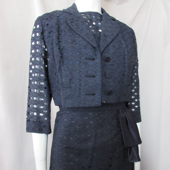 Jack Stern Original | Dresses | Sale 95 Era Navy Eyelet Sheath Matching ...